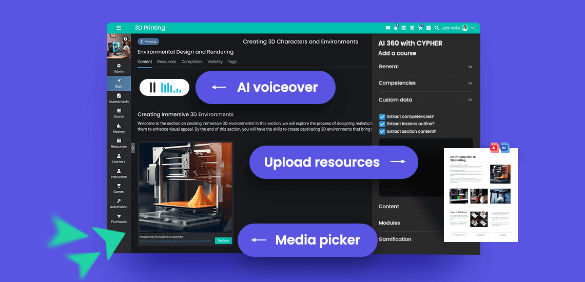 CYPHER Agent: Advancing Personalized Learning with Generative AI